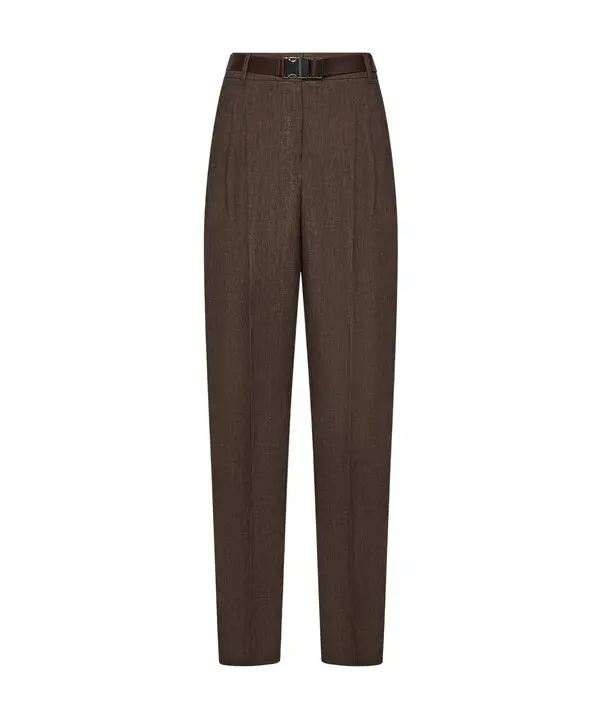 Max Mara Belted Wide Leg Trousers