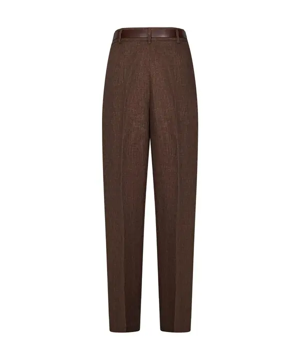 Max Mara Belted Wide Leg Trousers