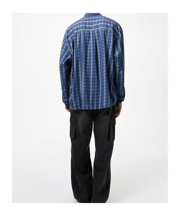 Our Legacy Borrowed Relaxed Check Shirt - Blue
