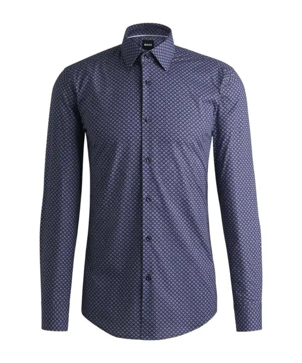 Hugo Boss Short Sleeve Shirt - Blue