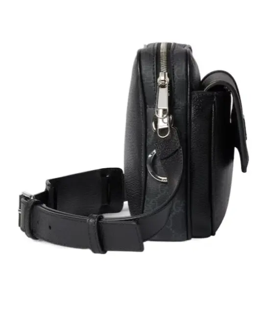 Gucci Gg Supreme Crossbody Bag - Black