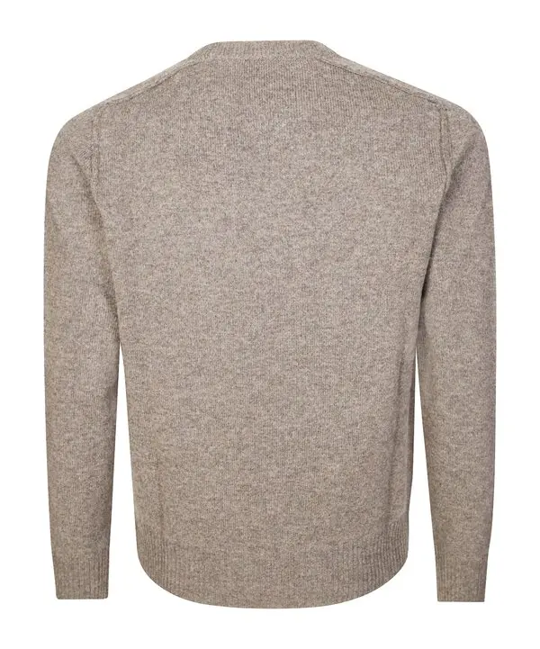 PAOLO PECORA Reverse Stitch Crewneck Jumper