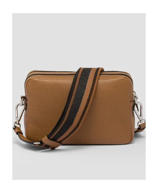Prada Leather Bag With Shoulder Strap - Brown