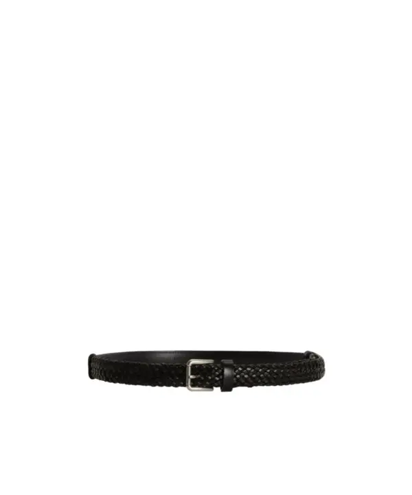 Dolce & Gabbana Interwoven Buckle Belt - Black