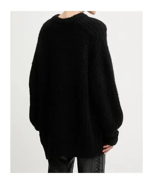 ROTATE BY BIRGER CHRISTENSEN Logo Knit Sweater - Black