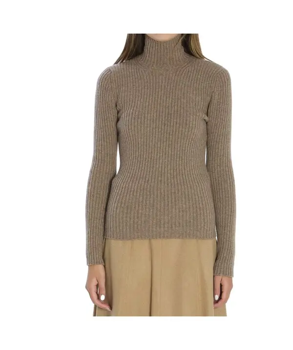 Max Mara Aral High-neck Jumper - Brown