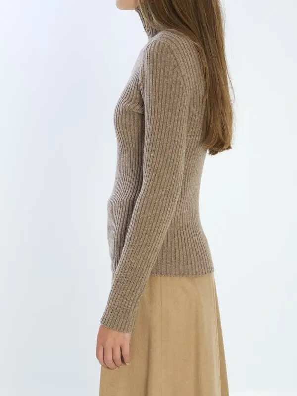 Max Mara Aral High-neck Jumper - Brown