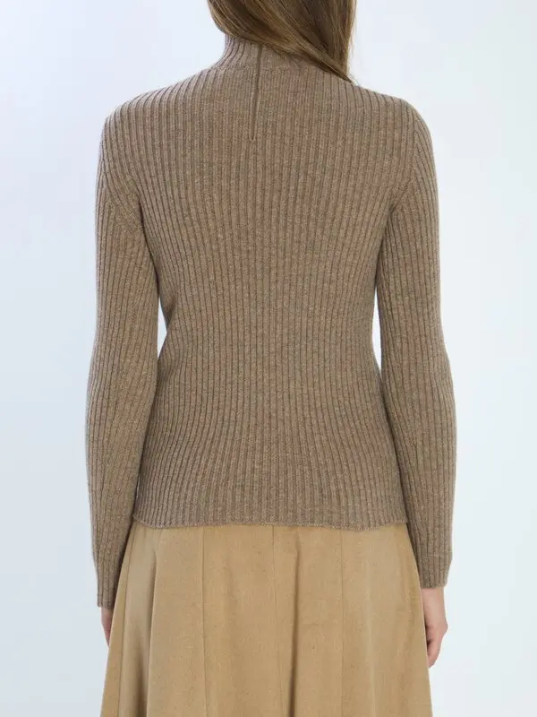Max Mara Aral High-neck Jumper - Brown