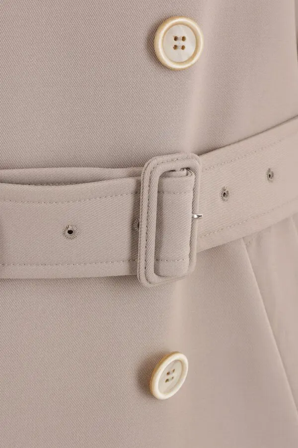 Prada Belted Button-up Coat