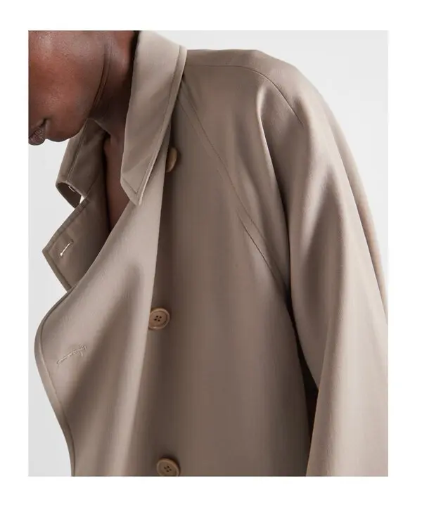 Prada Belted Button-up Coat