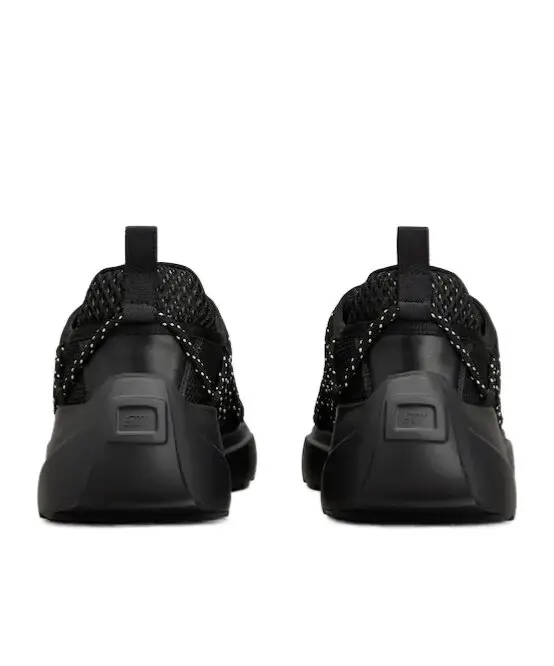 ROGER VIVIER Sacai Viv' Zag Lace-up Sneakers - Black