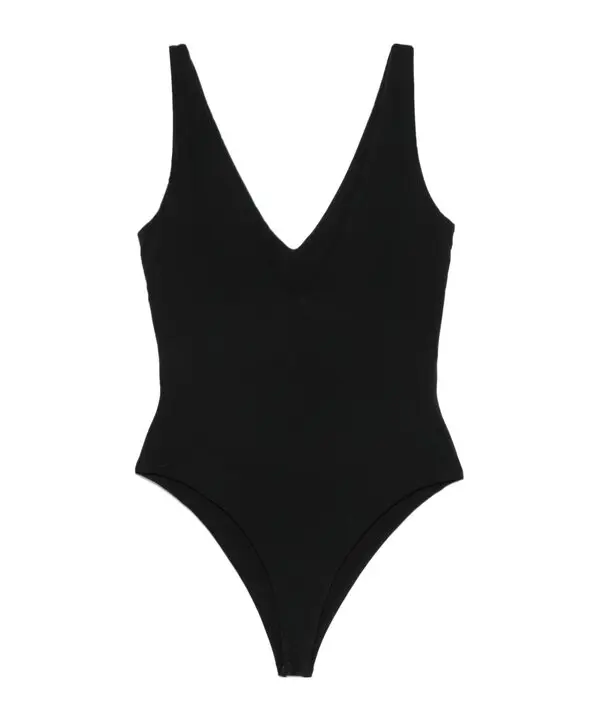 ENTIRE STUDIOS V-neck Bodysuit - Black