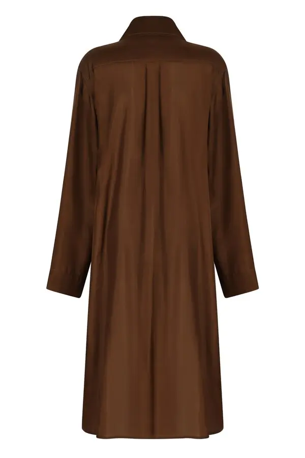 Philosophy Di Lorenzo Serafini Long-sleeved Dress With Button-down Collar