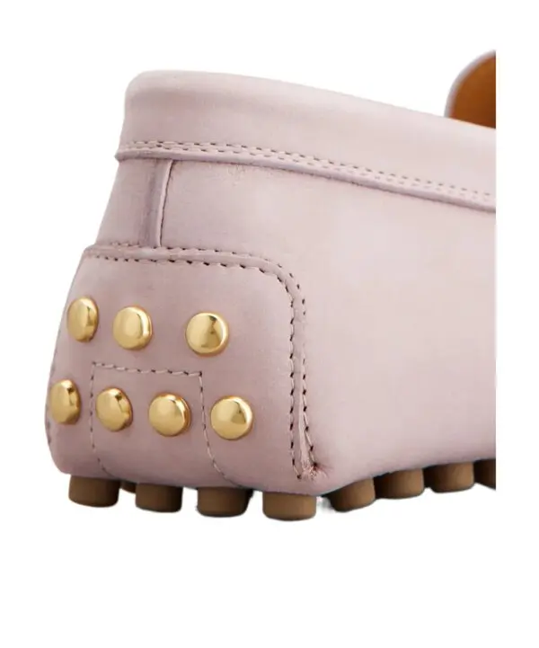 TOD'S Logo Detailed Slip-on Flats - Purple