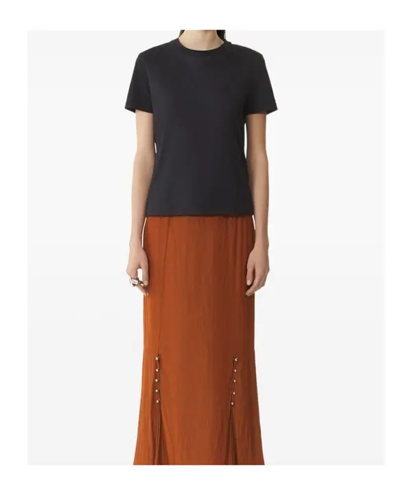 LANVIN Tie-back Crewneck T-shirt - Black