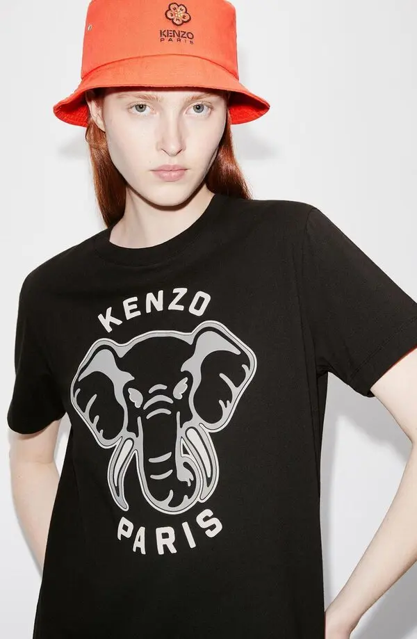Kenzo Loose-fit Varsity Jungle Elephant T-shirt