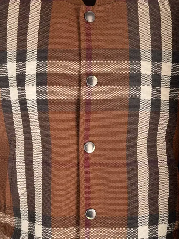 Burberry Checked Wool-blend Bomber Jacket