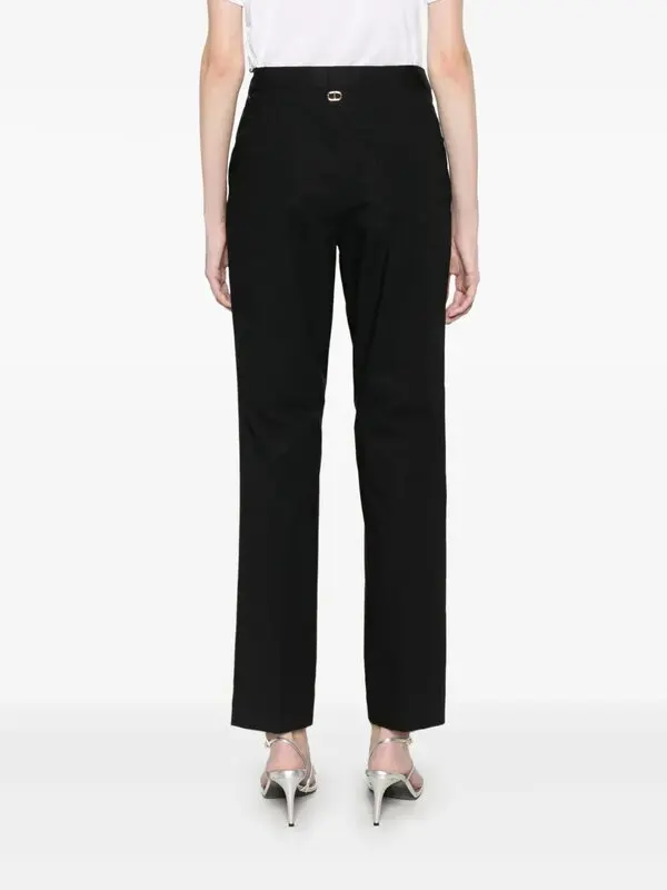 TWINSET Straight Leg Trousers - Black