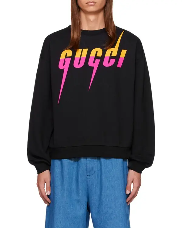 Gucci Blade Logo-print Cotton Sweatshirt