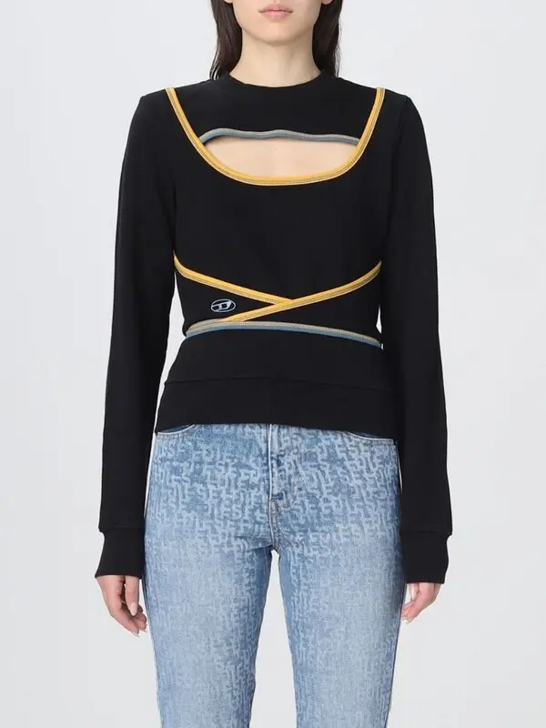 DIESEL® Oval-d Embroidered Long-sleeved Top