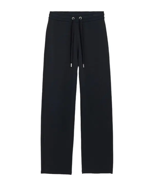 AMI Paris Drawstring Wide-leg Trousers - Black