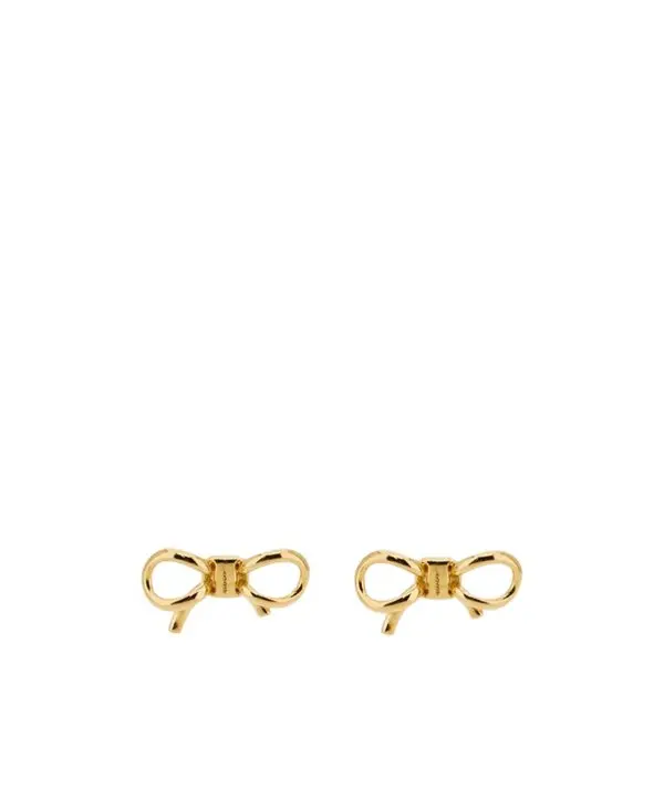 FERRAGAMO Bow Stud Earrings - Gold