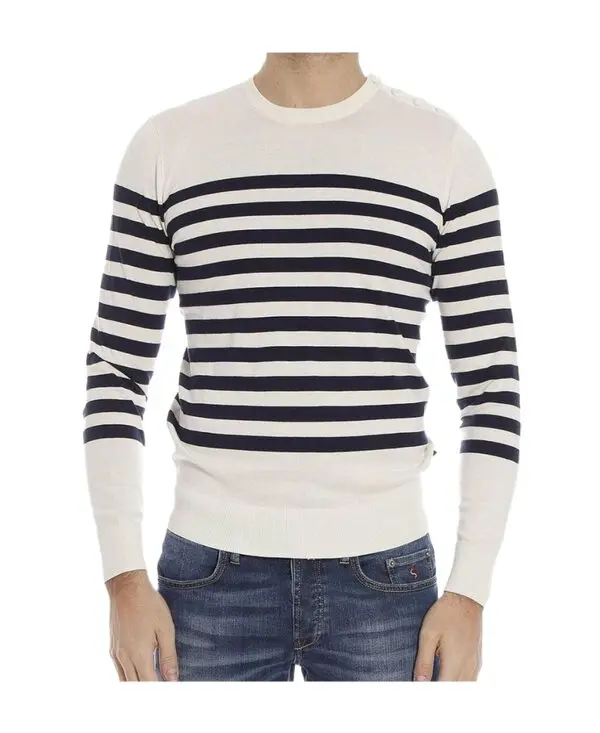 Emporio Armani Striped Knitted Pullover