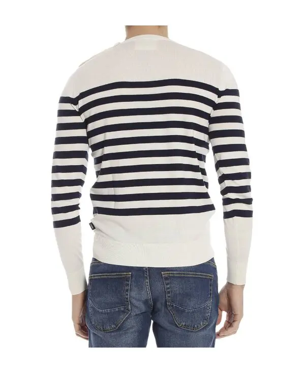 Emporio Armani Striped Knitted Pullover