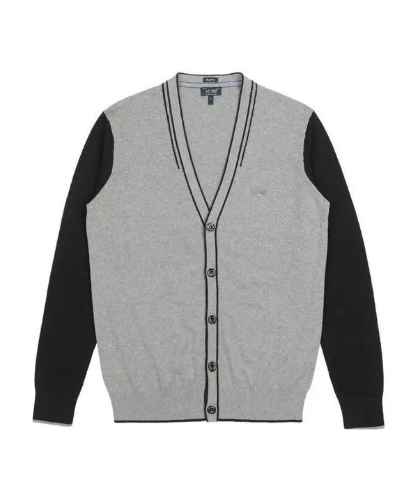 Emporio Armani V-neck Cardigan - Gray