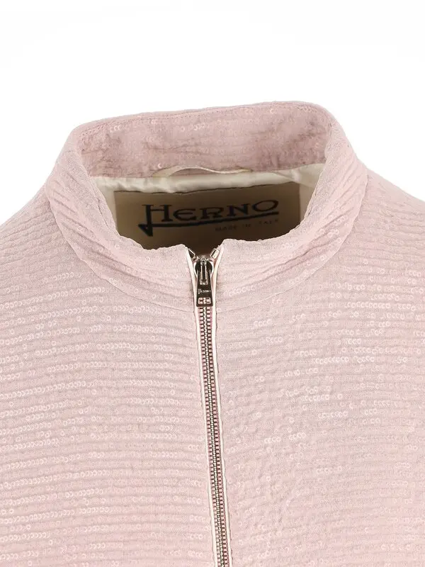 Herno Zip-up Sequined Jacket