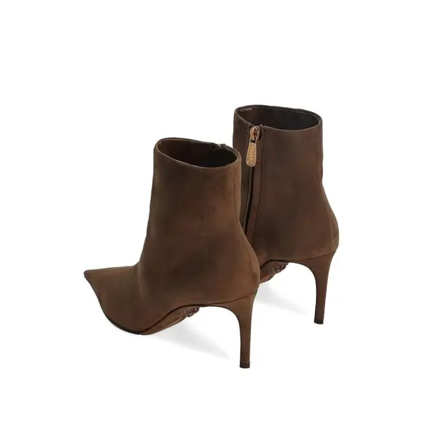 Dolce & Gabbana 75mm Devotion Pointed-toe Ankle Boots - Brown