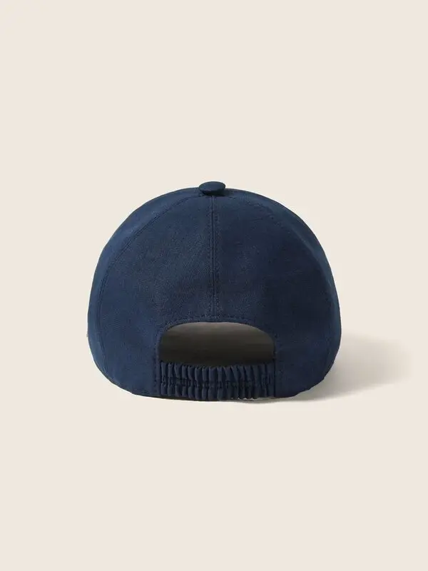 Zegna Oasi Lino Baseball Cap With Curved Brim - Black