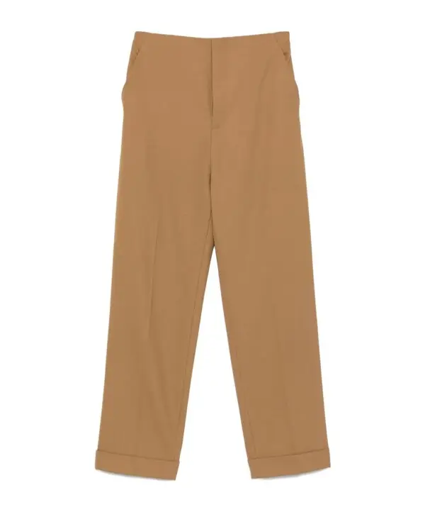 Alberta Ferretti Cuffed Hem Trousers