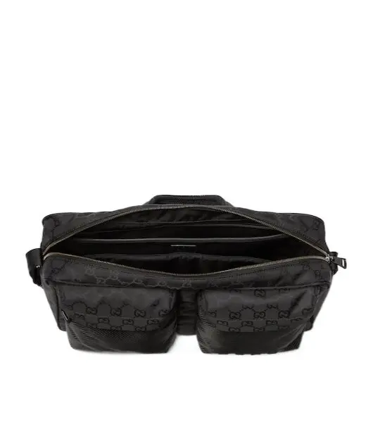 Gucci Allover Gg Motif Zipped Suitcase Bag