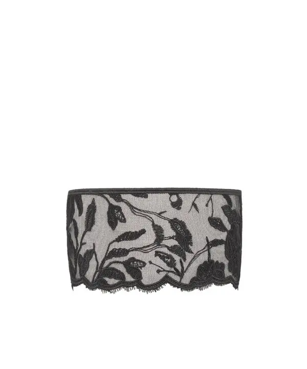 Dior Dioreve Embroidered Tulle Mask - Black