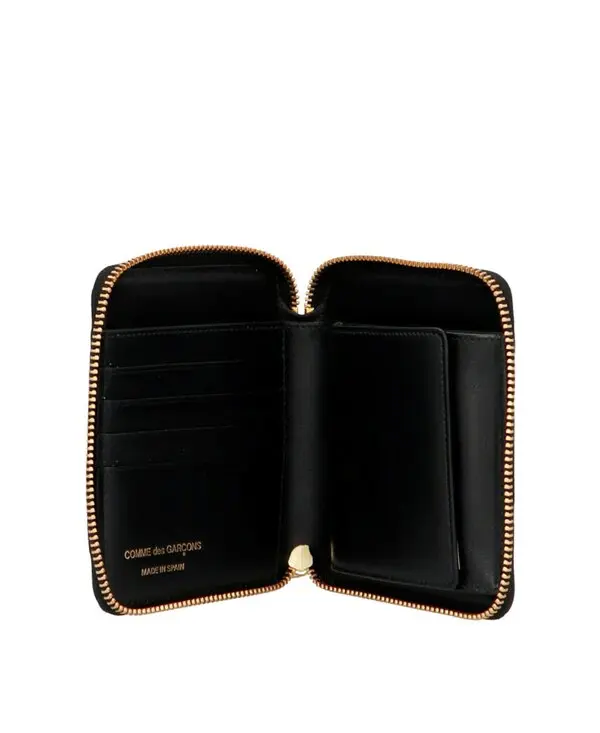 Comme Des Garçons Polka Dot Zipper Wallet - Black