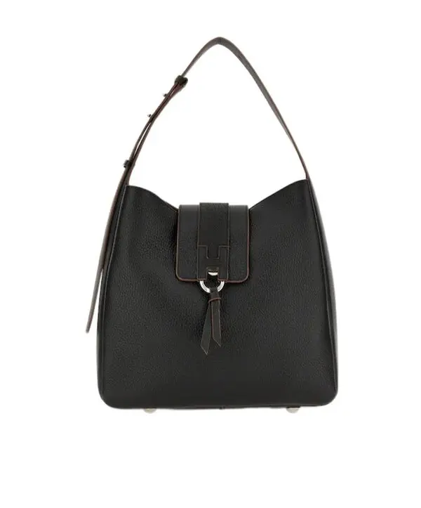 Hogan Trend Hobo Shoulder Bag - Black