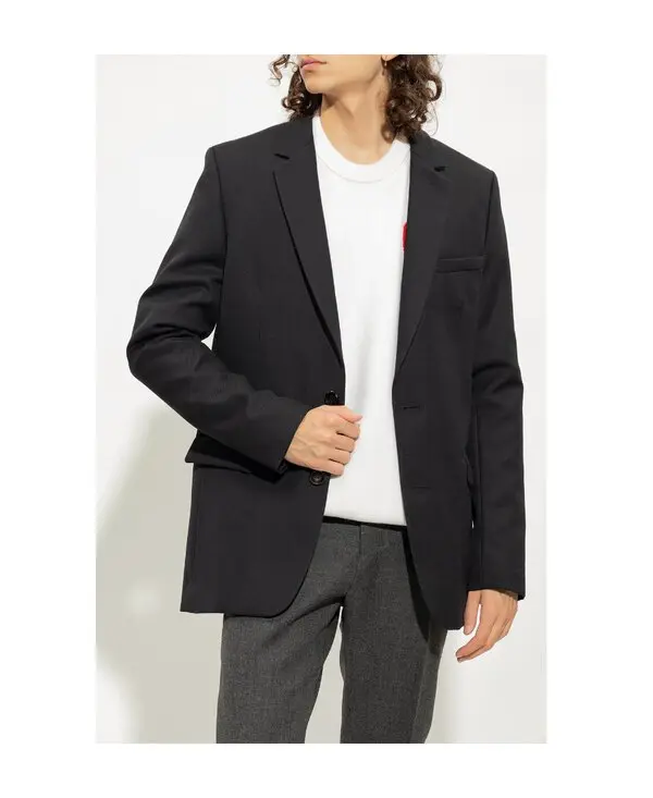 Ami Single Breasted Tailored Blazer - Black