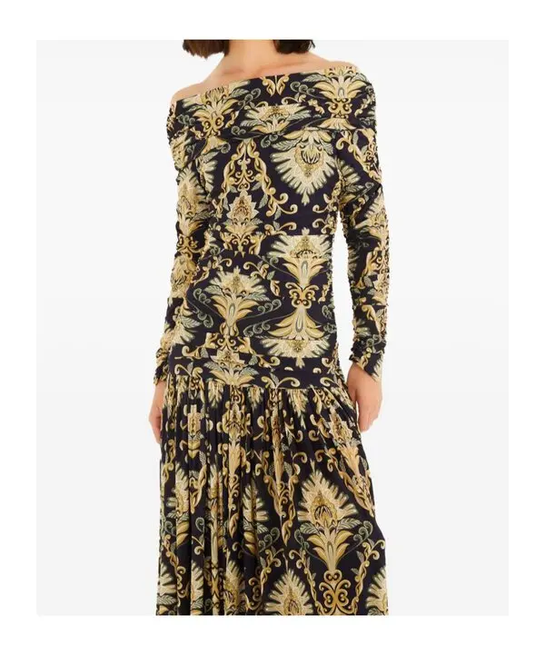 Farm Rio Arabesque Off-shoulder Maxi Dress