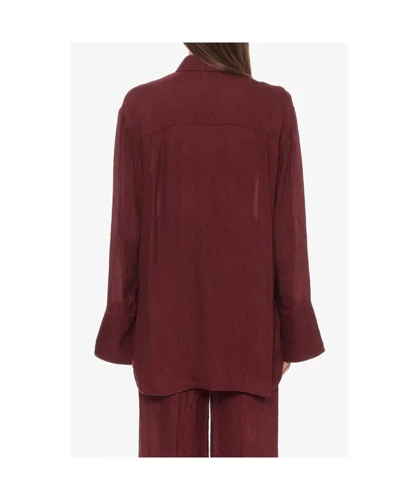 LANVIN Textured Silk And Viscose Shirt