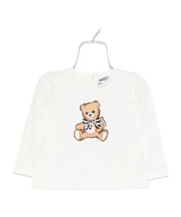 Moschino Teddy Bear Print Long Sleeve Top