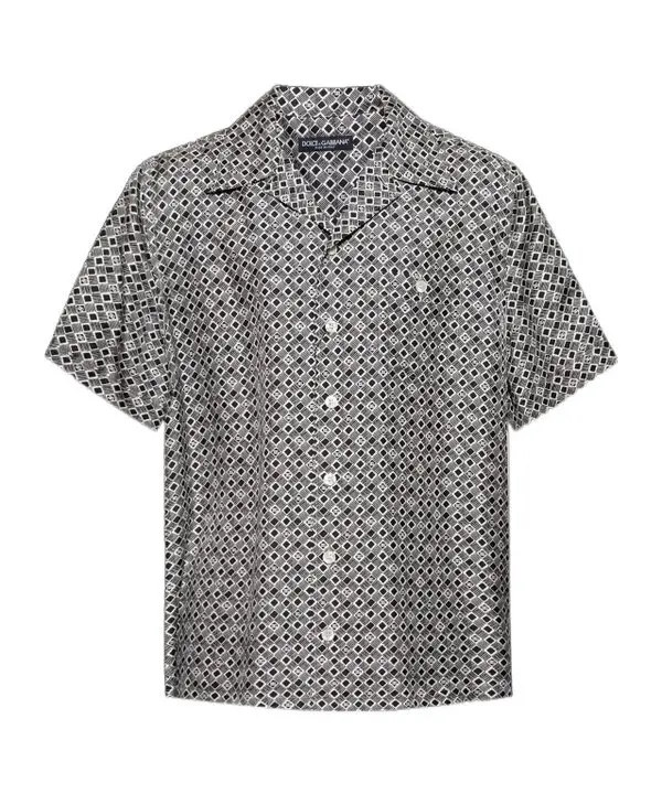 Dolce & Gabbana Dolce Gabbana Patterned Short-sleeved Shirt