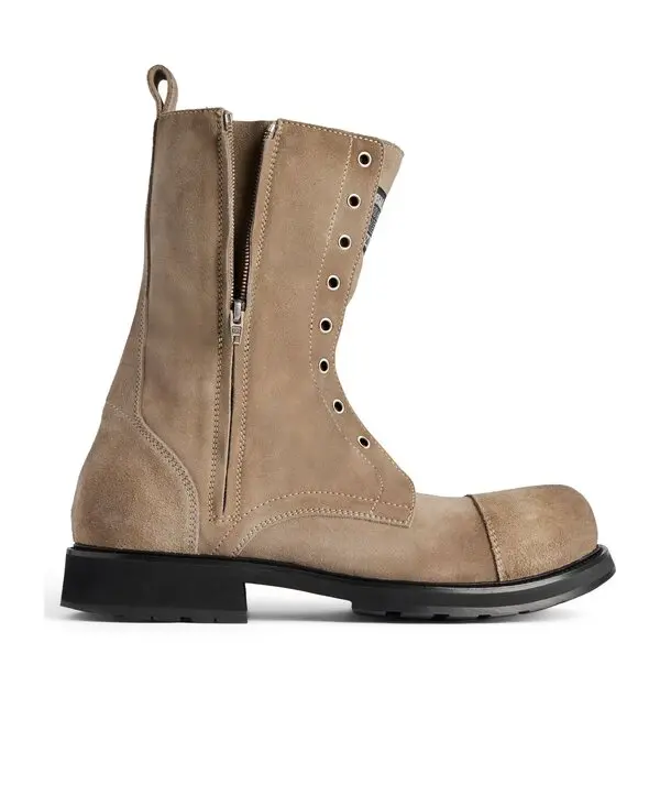 Balenciaga Truck Lace-up Boots - Brown