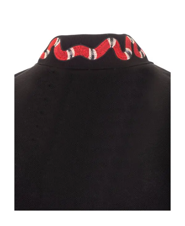 Gucci Polo With Snake Embroidery