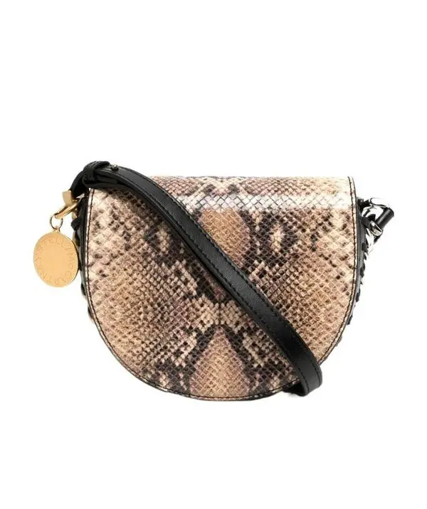 Stella McCartney Graphic Printed Chained Shoulder Bag