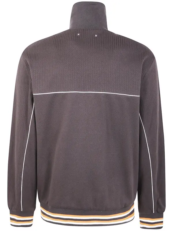 GOLDEN GOOSE Ribbed-panel Zip-up Jacket