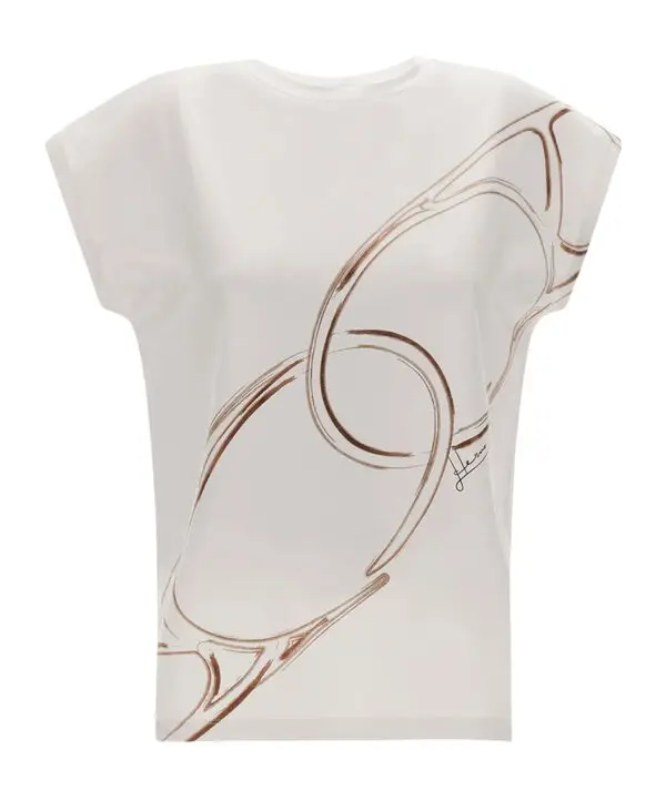 Herno Graphic Printed Crewneck T-shirt - White
