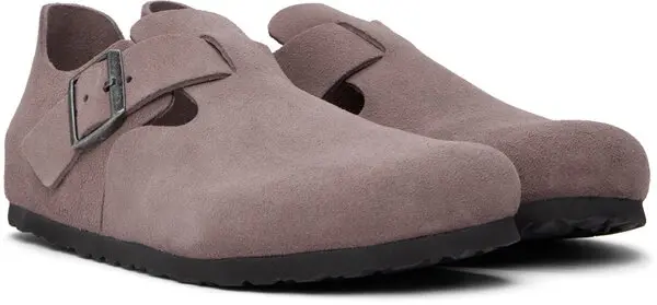 BIRKENSTOCK Suede Casual Shoes With Adjustable Strap