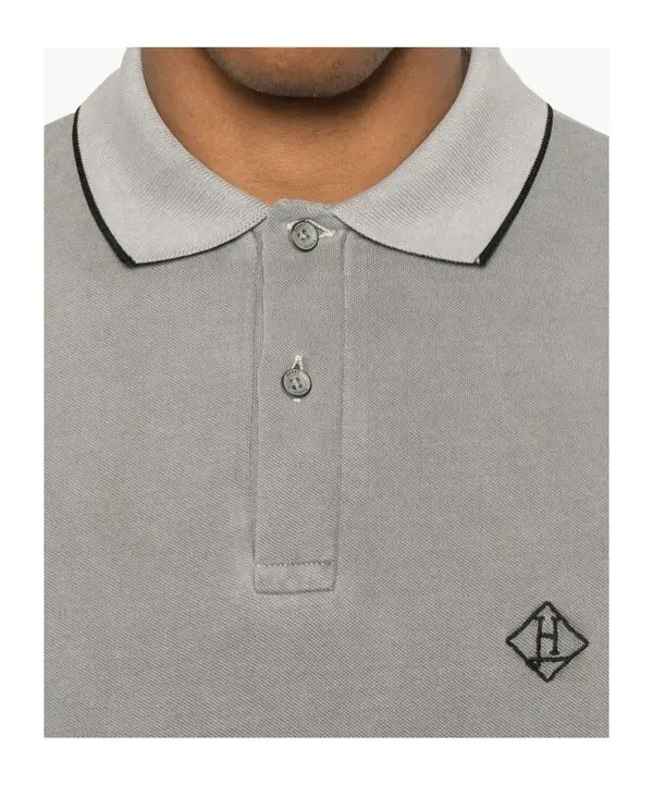Herno Logo Embroidered Short Sleeved Polo Shirt