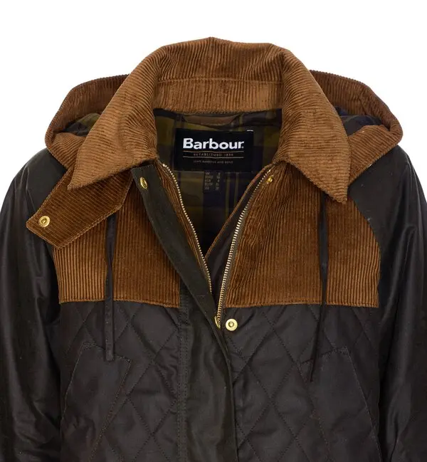 Barbour Panelled Waxed Parka